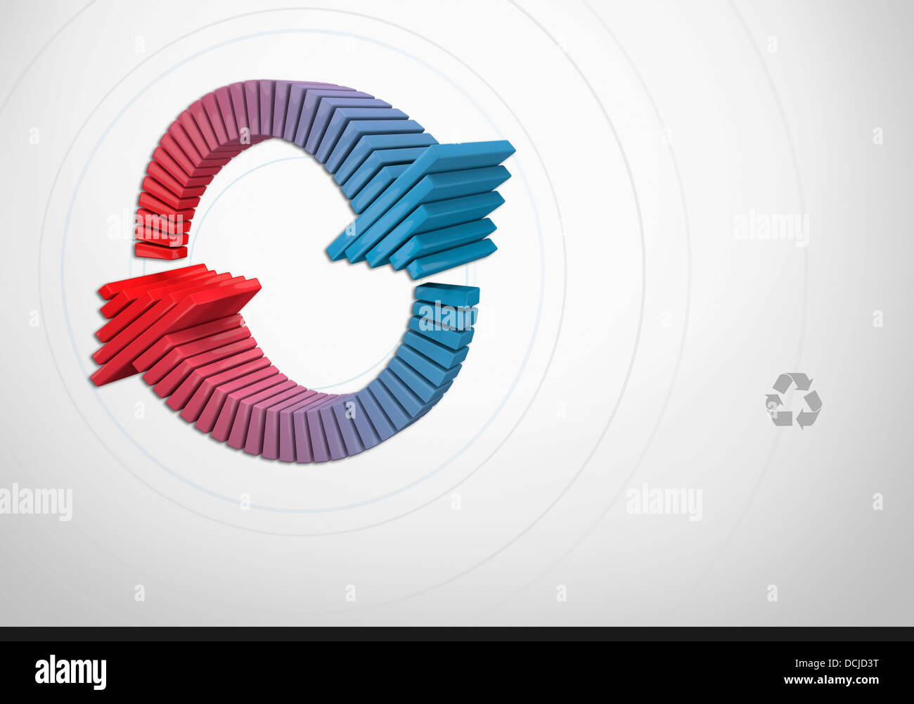 two arrows making a circle Stock Photo - Alamy