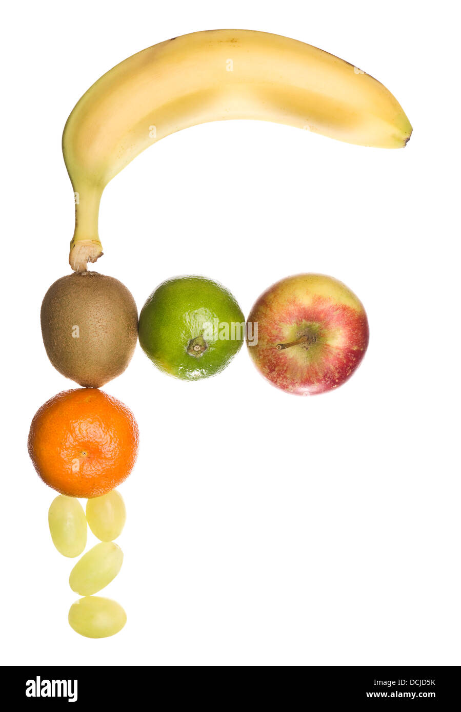 The letter 'F' made out of fruit Stock Photo - Alamy