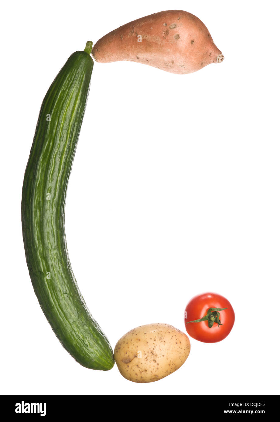 The letter 'C' made out of vegetables Stock Photo - Alamy
