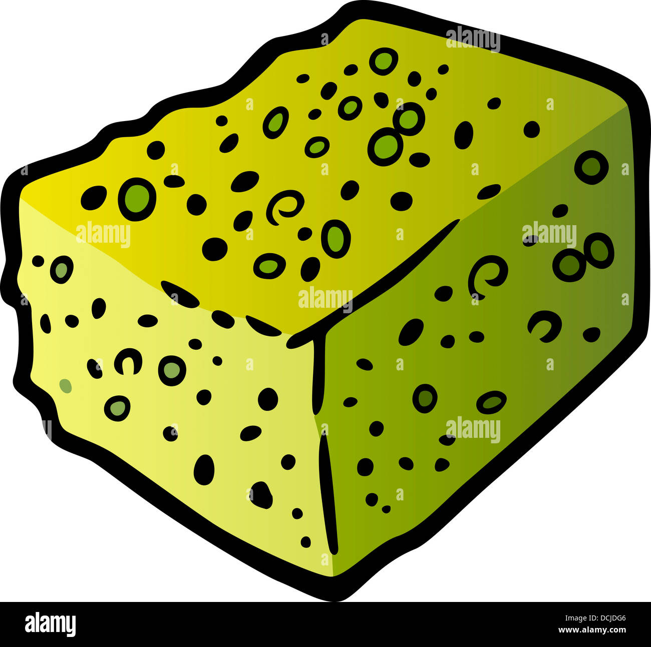 Cartoon Illustration of Sponge Clip Art Stock Photo - Alamy