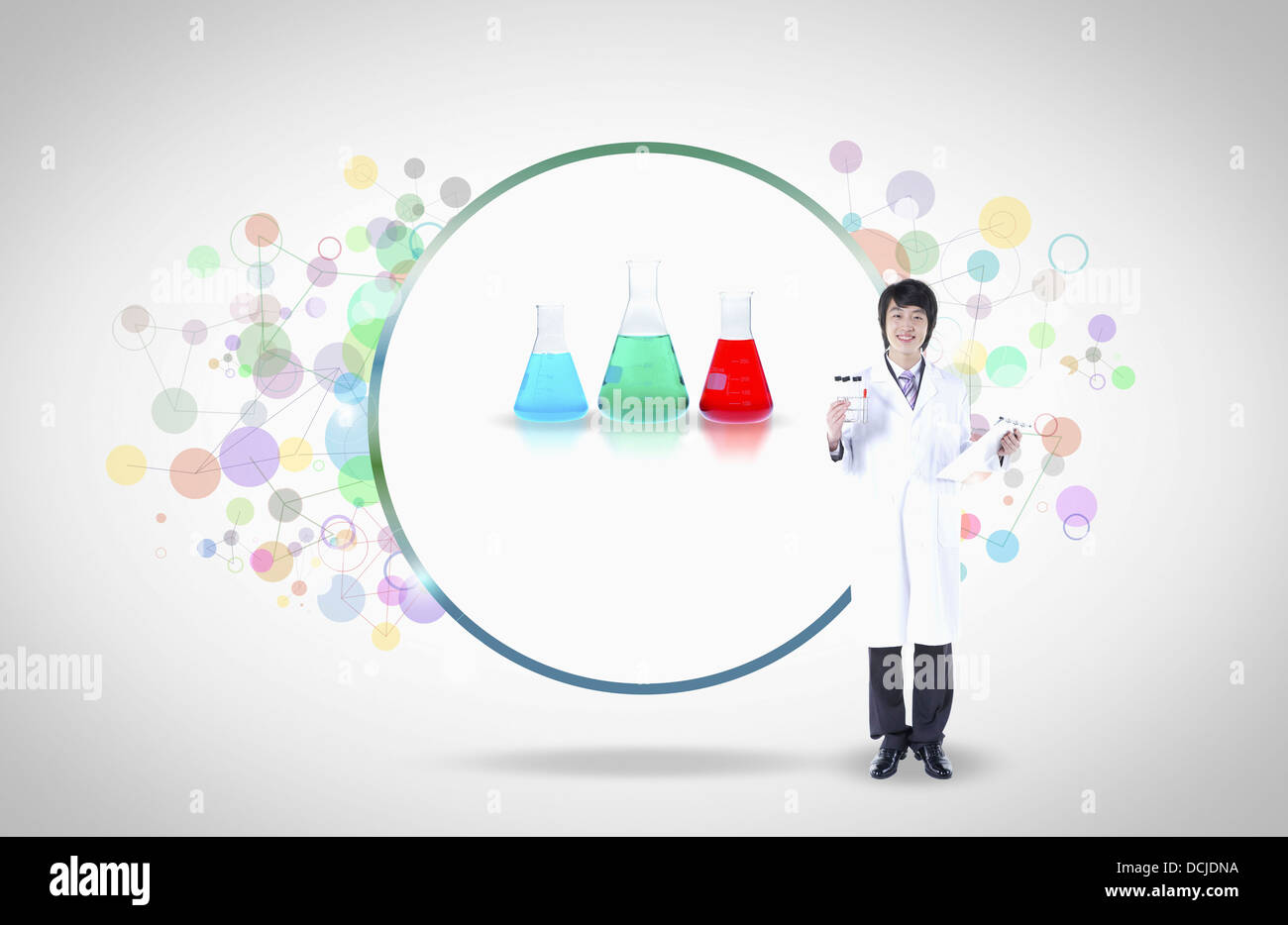 letter template featuring science experiment Stock Photo - Alamy