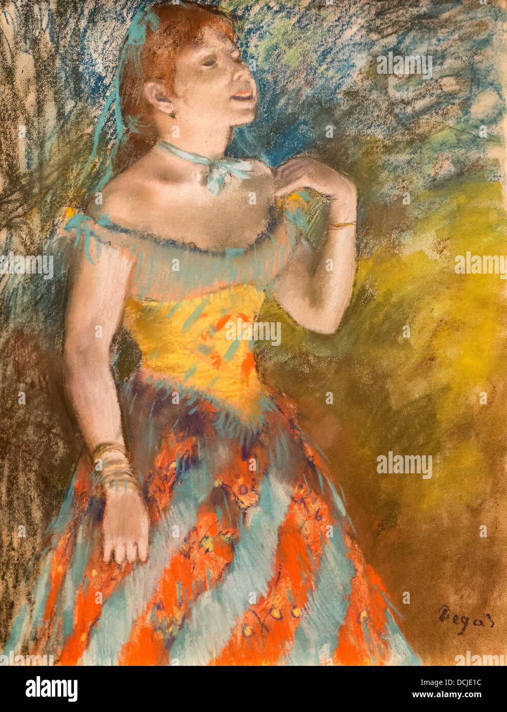 19th century - The Singer in Green, 1884 - Edgar Degas Philippe Sauvan ...