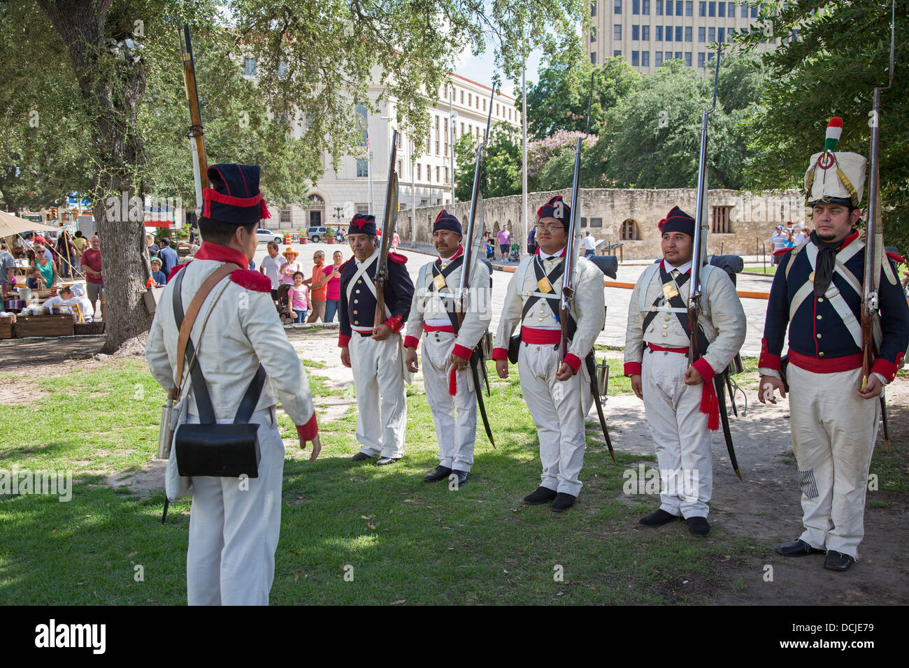 Members of the San Antonio Living History Association demonstrate life ...