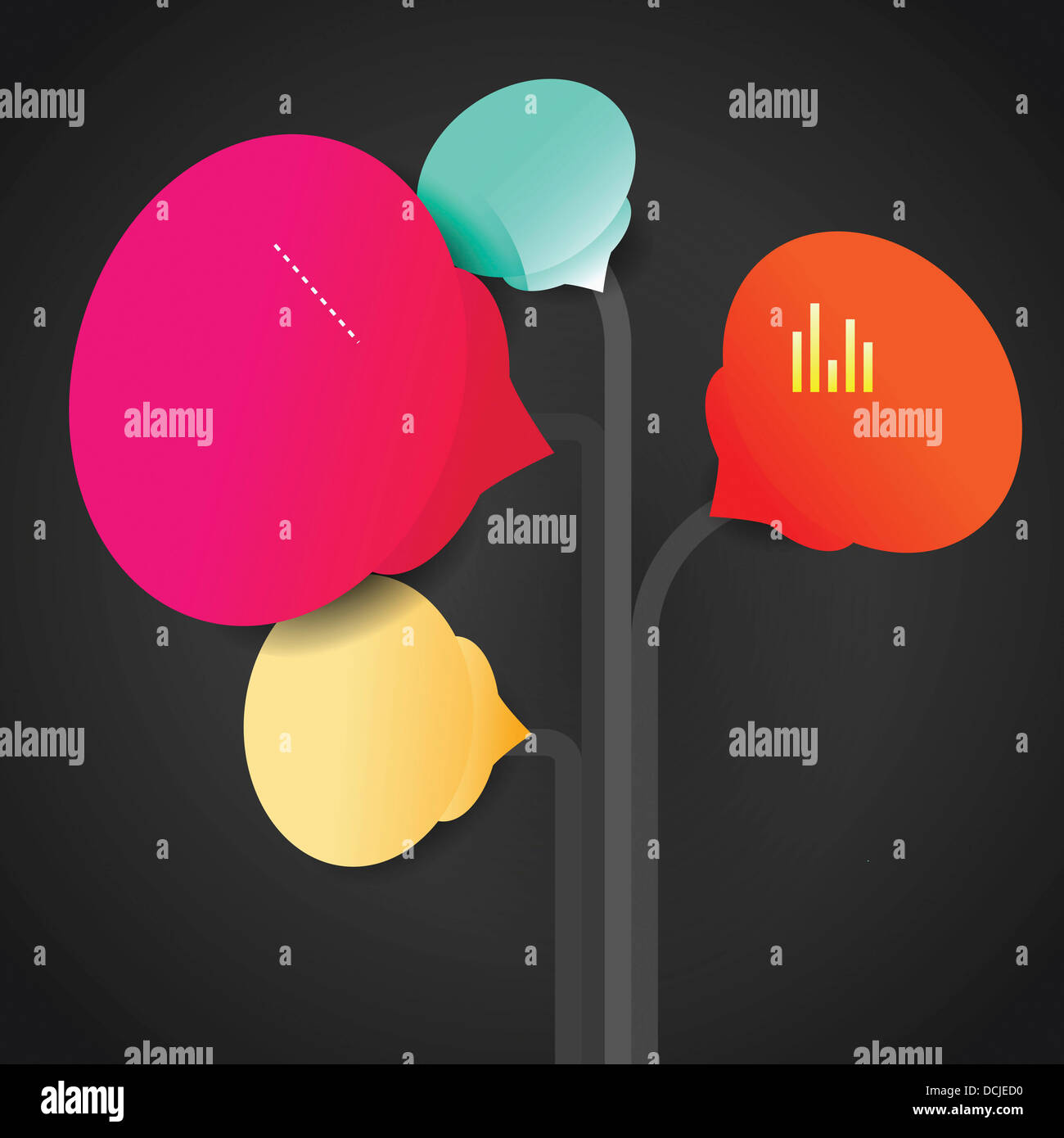 an illustration of different charts Stock Photo - Alamy