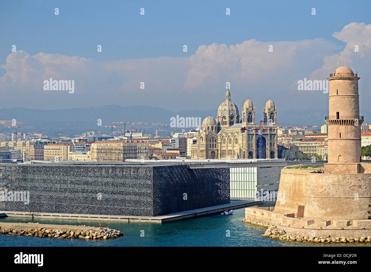 Mucem museum and Fort Saint Jean Marseille Bouche-du-Rhone Cote D'Azur ...