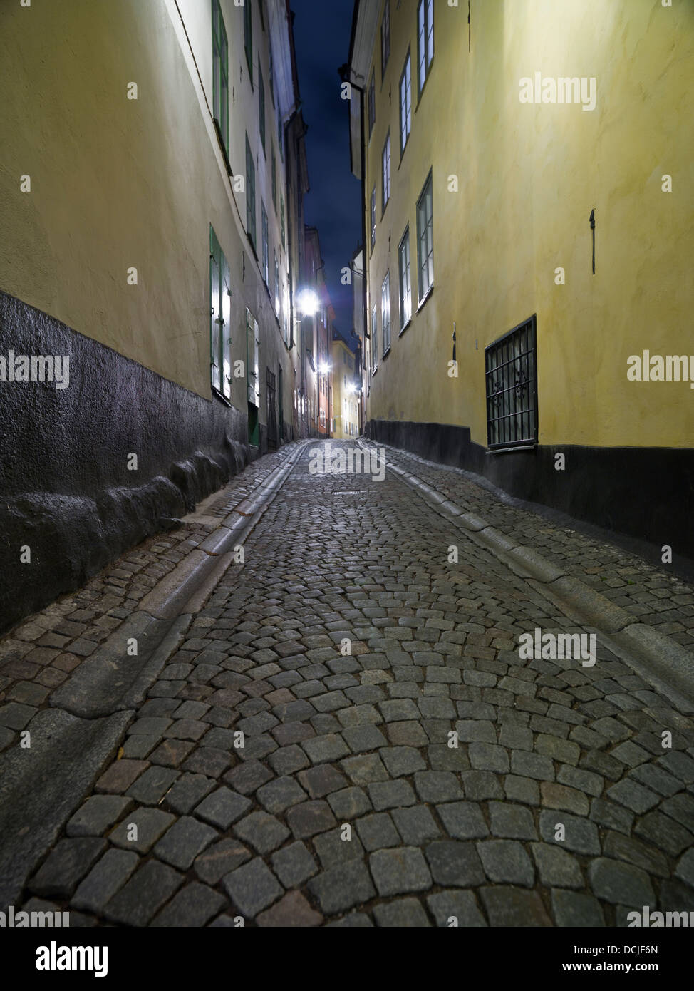 Colorful back alley Stock Photo - Alamy