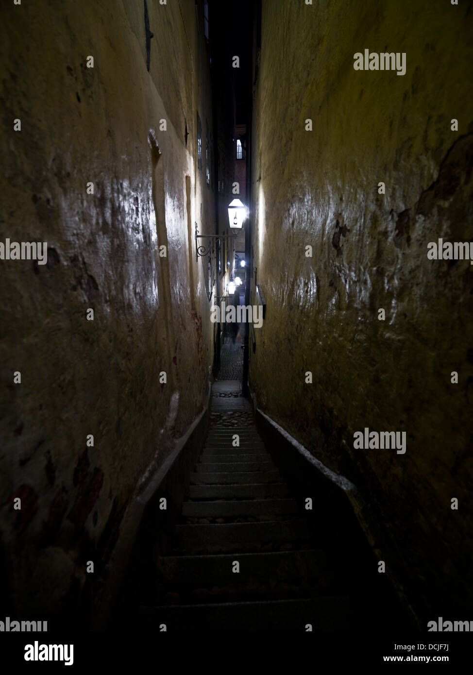 Colorful back alley Stock Photo - Alamy