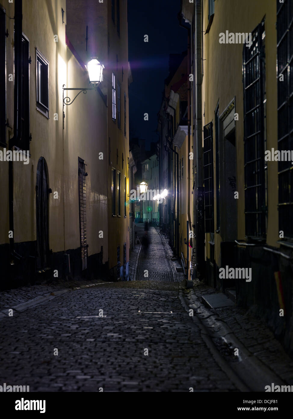 Colorful back alley Stock Photo - Alamy
