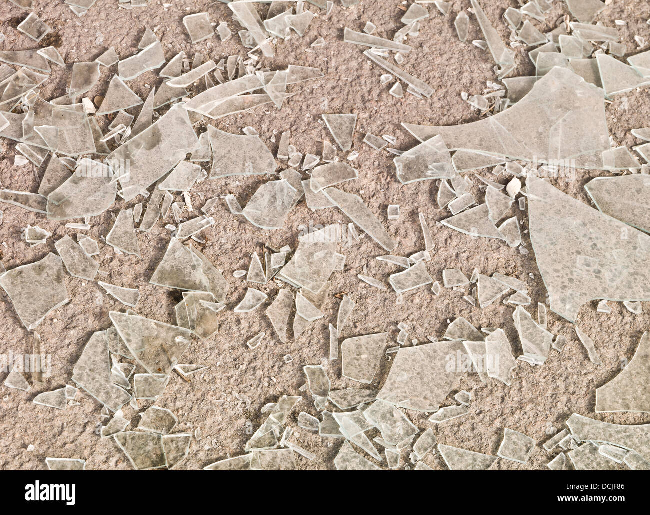 Glass on asphalt Stock Photo - Alamy