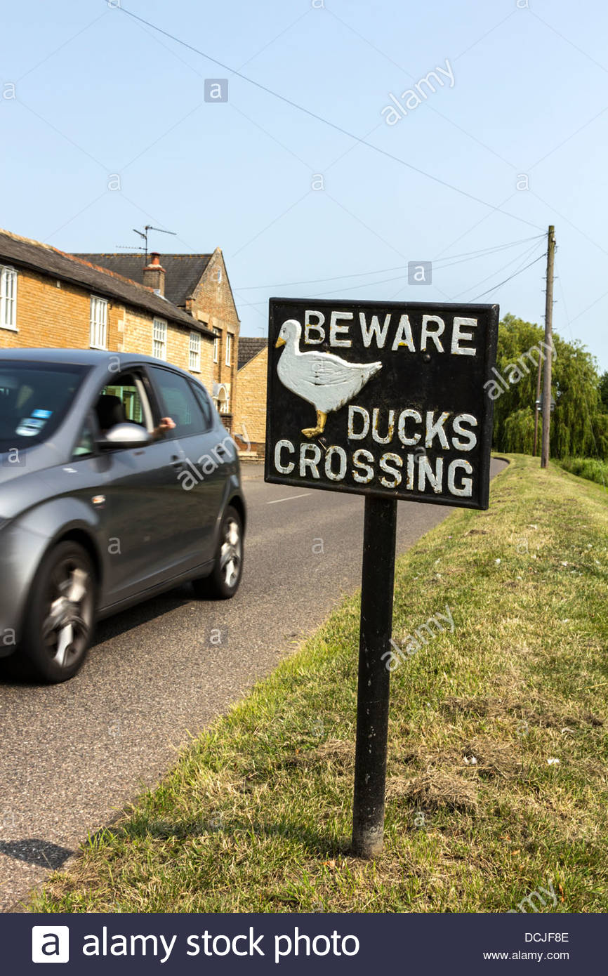 Beware Of Ducks Sign Stock Photos & Beware Of Ducks Sign Stock Images ...