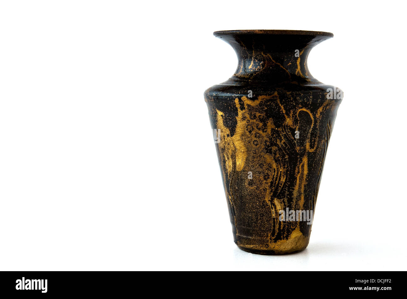 Small decorative ceramic vase isolated on white background Stock Photo ...