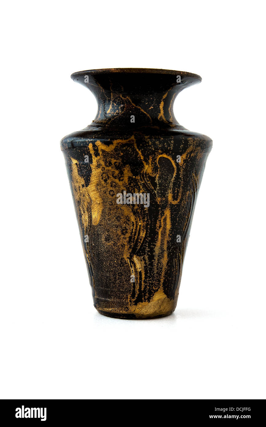 Small decorative ceramic vase isolated on white background Stock Photo ...