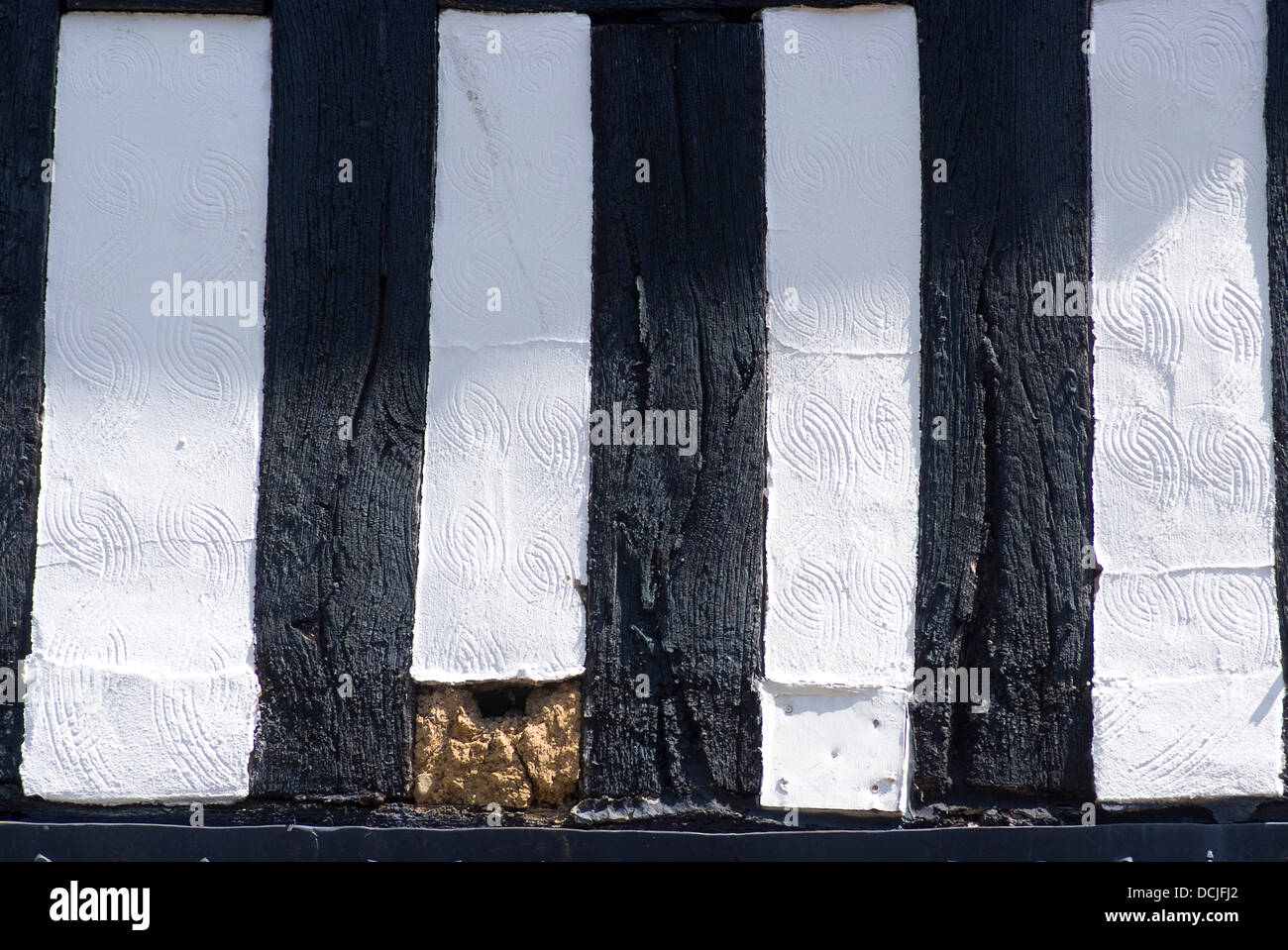 Half-timbered detail off an authentic period, now commercial, building ...