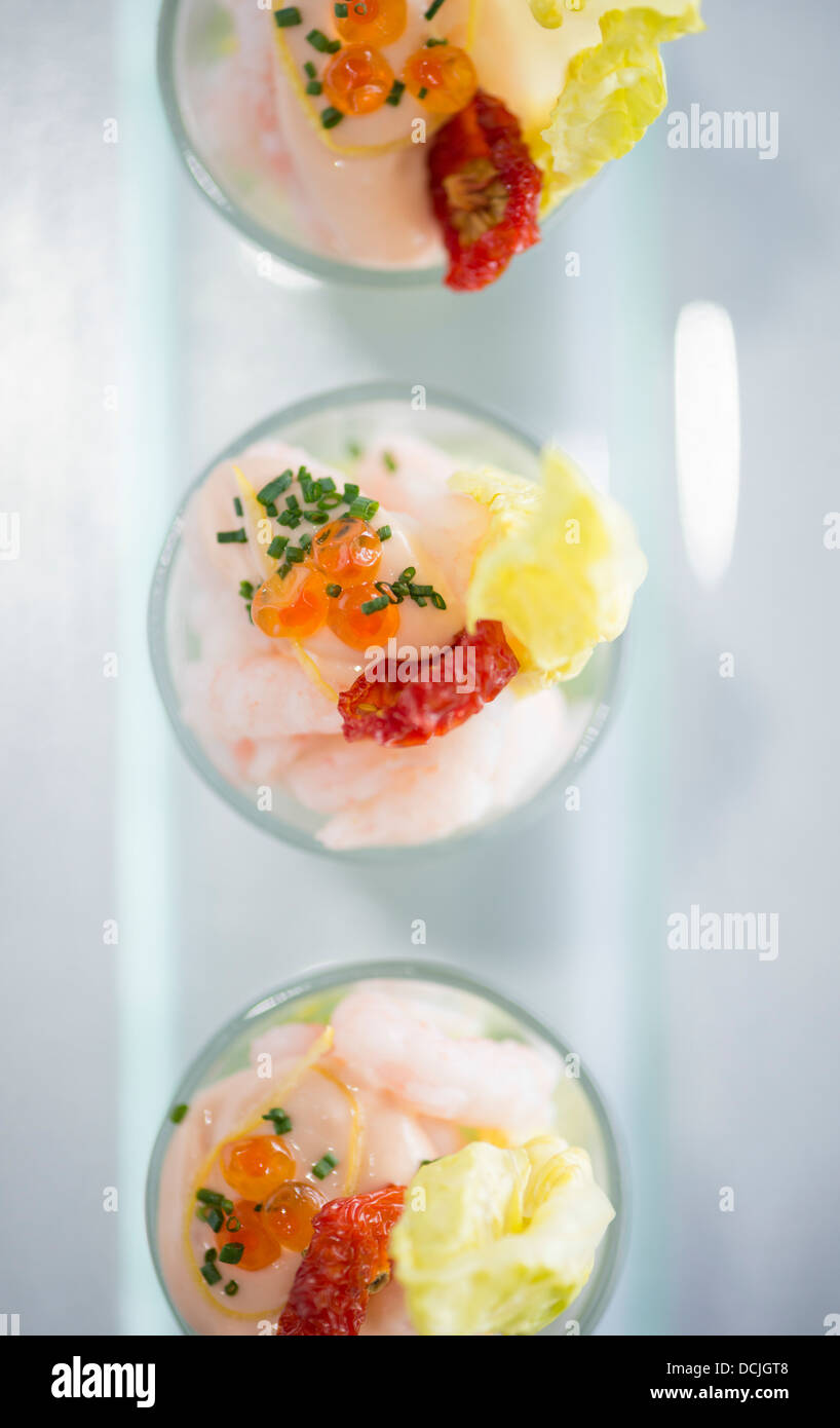Prawn cocktail served in a glass Stock Photo - Alamy