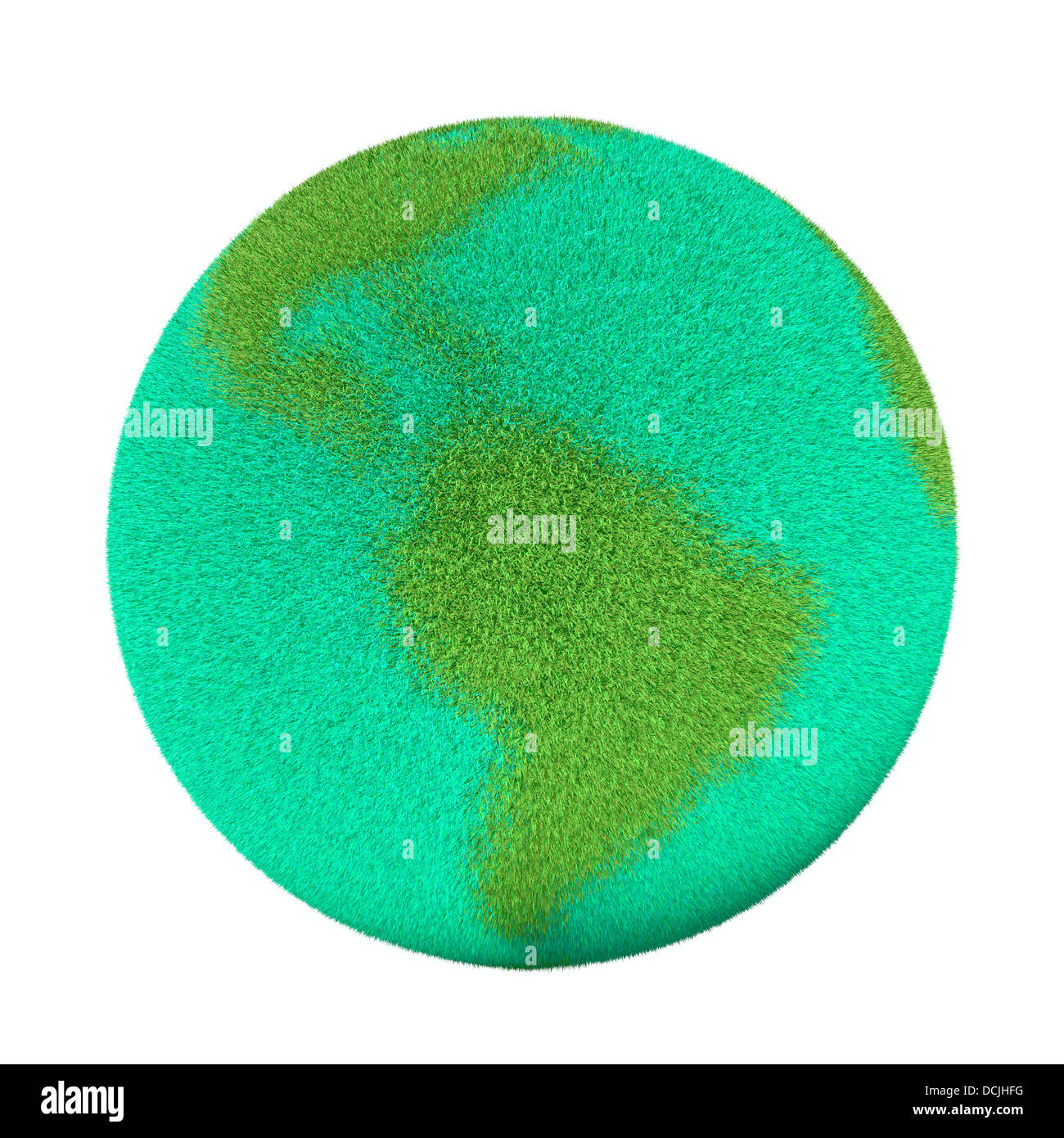 Green and blue grassy Earth isolated on white background Stock Photo ...