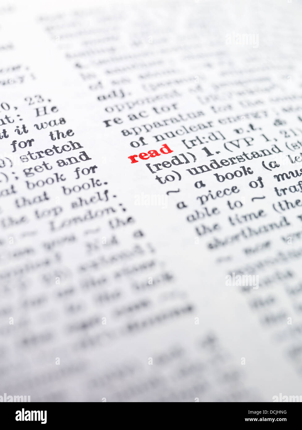 English language thesaurus pronunciation hi-res stock photography and ...