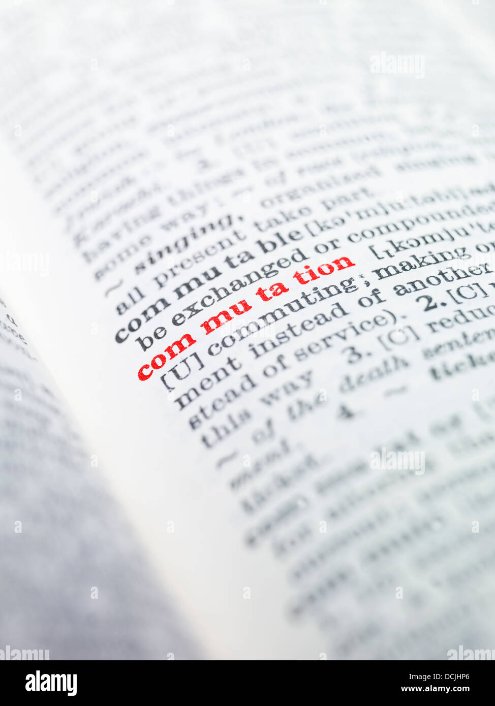 Sentence commutation hi-res stock photography and images - Alamy