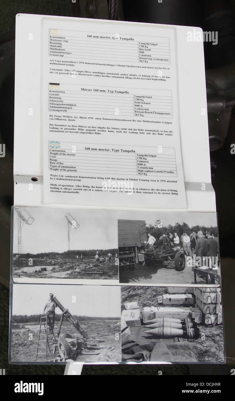 Tampella 160mm mortar specs hi-res stock photography and images - Alamy