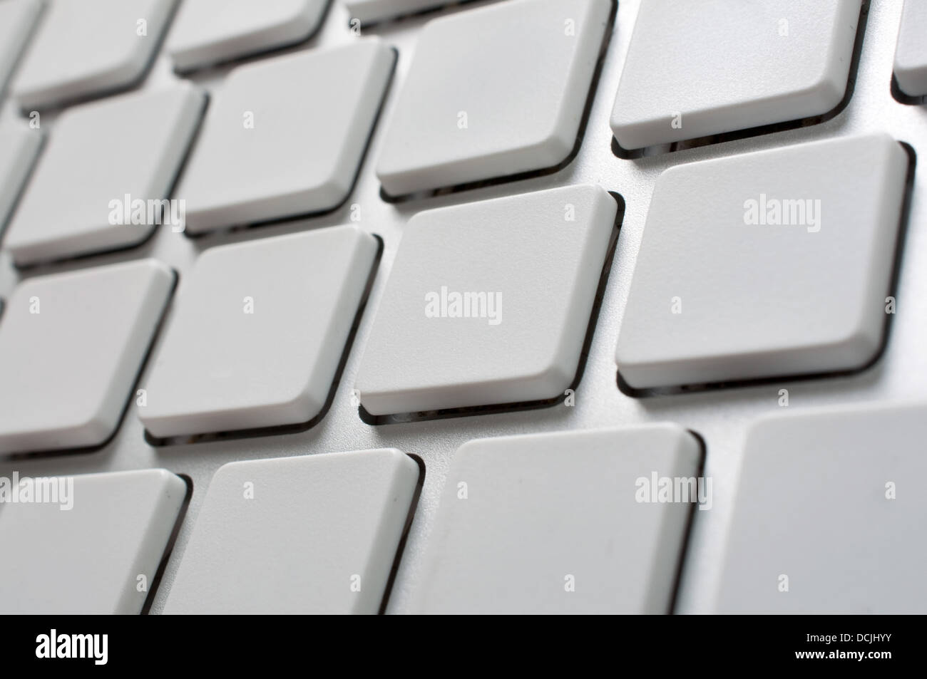 Computer keyboard with blank keys for your own idea Stock Photo - Alamy