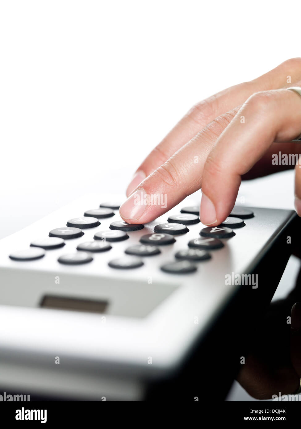 Man doing financial calculations Stock Photo - Alamy