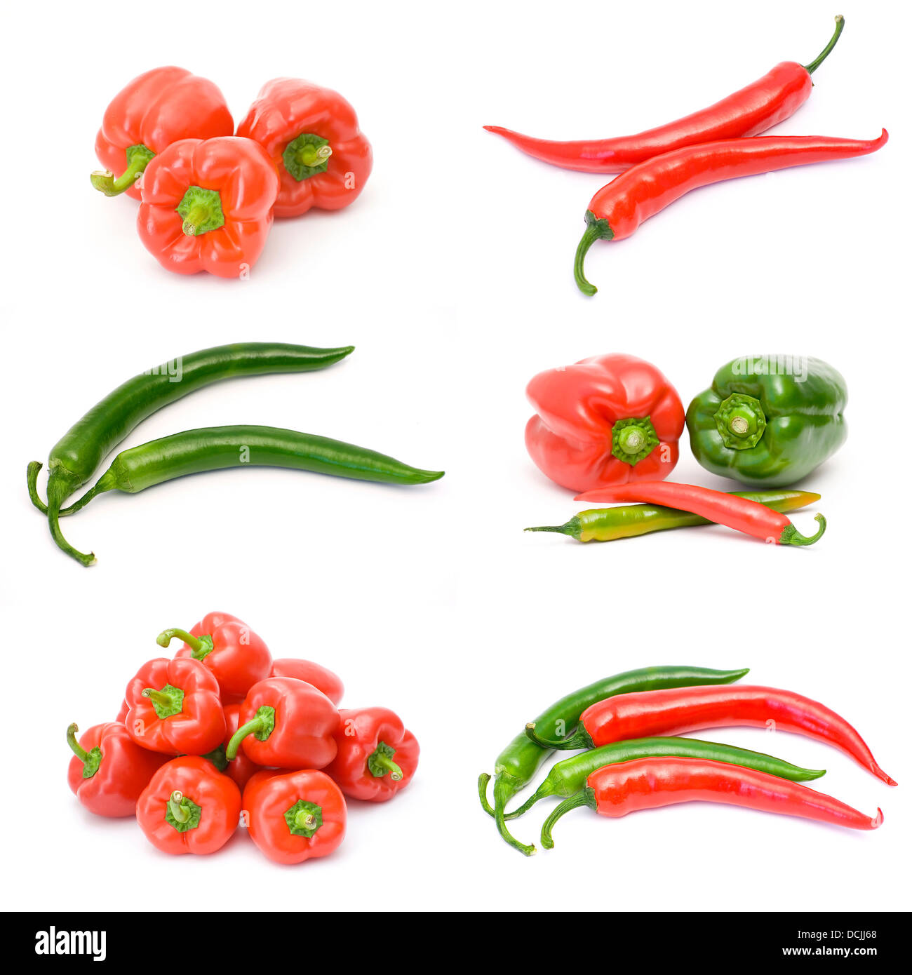 collection of pepper fruits Stock Photo - Alamy