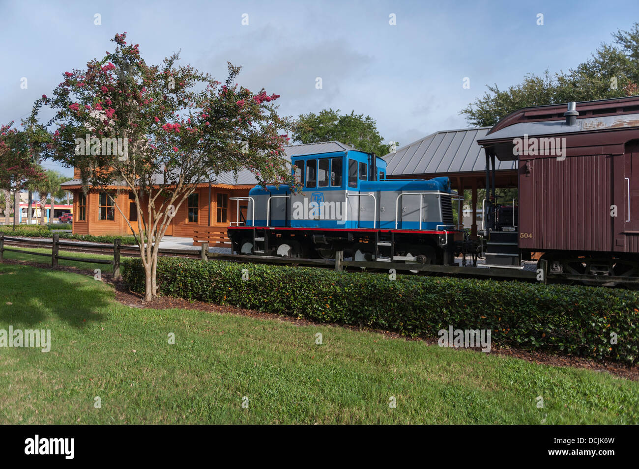 The Tavares Railroad Depot in Tavares, Florida USA Stock Photo - Alamy
