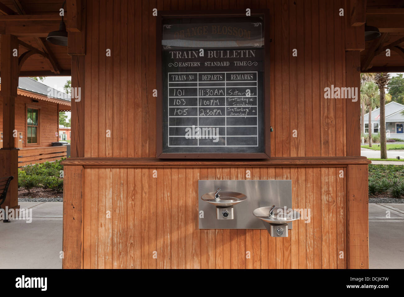 The Tavares Railroad Depot in Tavares, Florida USA Stock Photo - Alamy