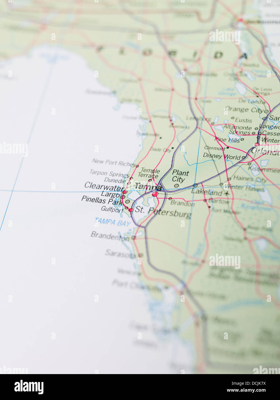 Map of clearwater hi-res stock photography and images - Alamy