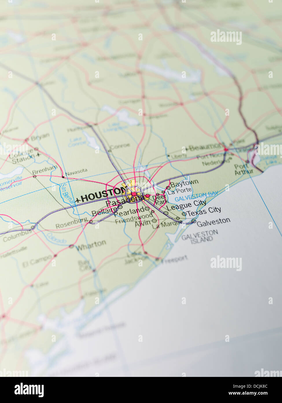 Map of pasadena hi-res stock photography and images - Alamy