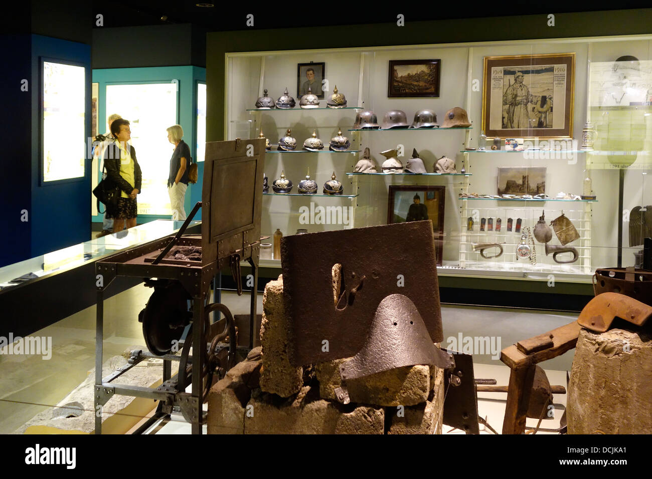 Collection of First World War One weapons in the WWI Memorial Museum ...