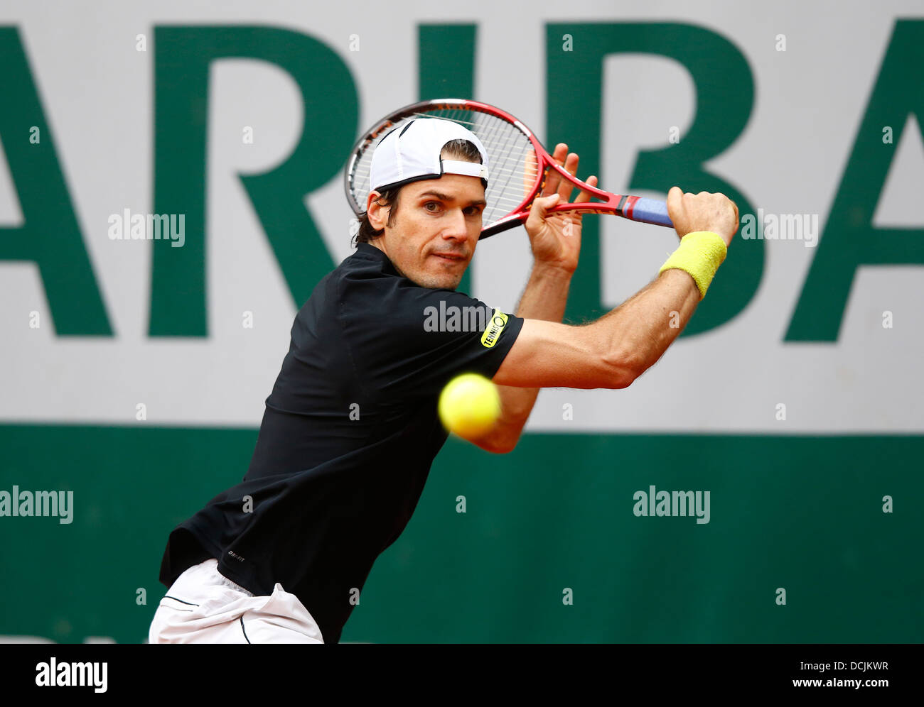 Tommy Haas (GER) in action at the French Open 2013 Stock Photo - Alamy
