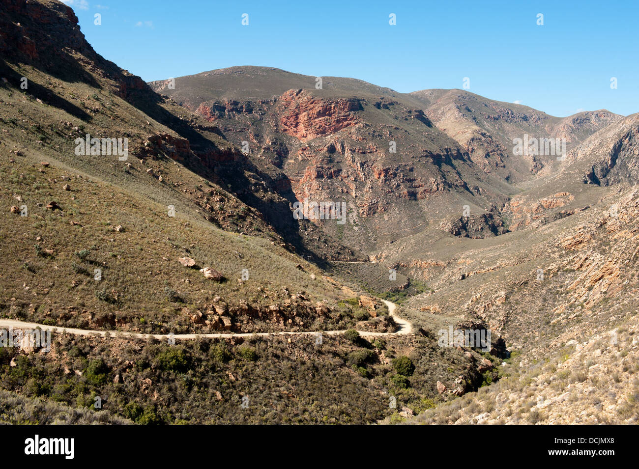 Swartberg Pass over the Swartberg Mountains, Oudtshoorn, South Africa ...
