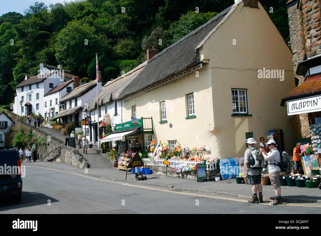 Lynmouth village Devon England UK Stock Photo - Alamy