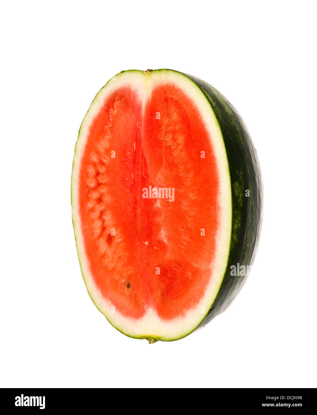 Watermelon cut in half Stock Photo - Alamy