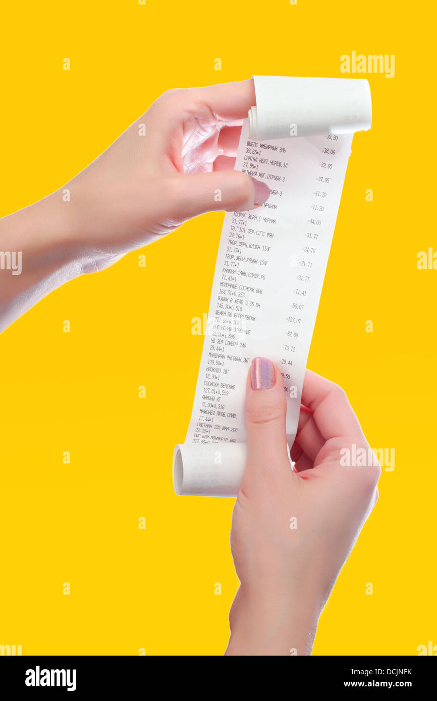 Blank receipt hi-res stock photography and images - Alamy