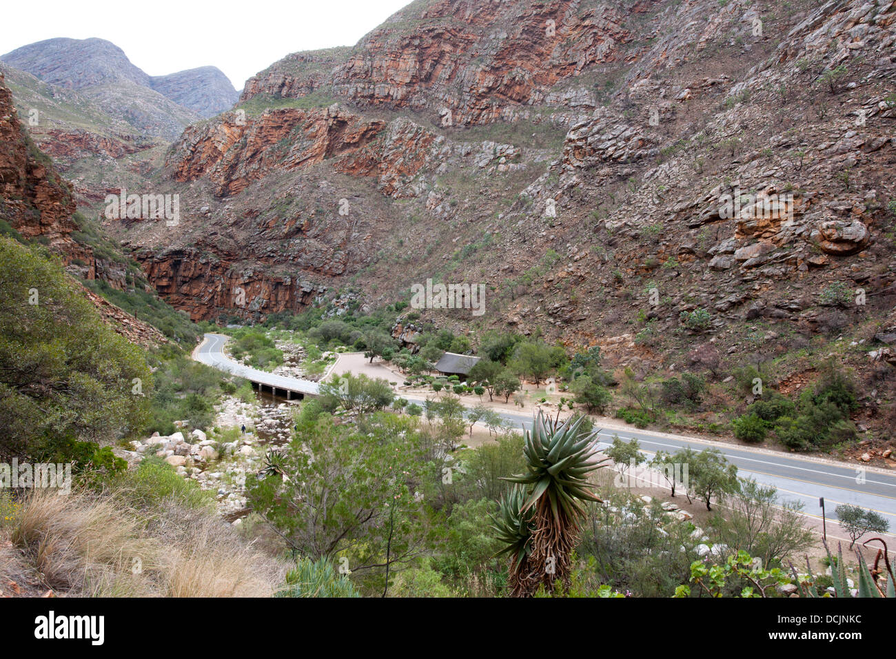 Meiringspoort pass along the Groot River Gorge, Oudtshoorn, South ...