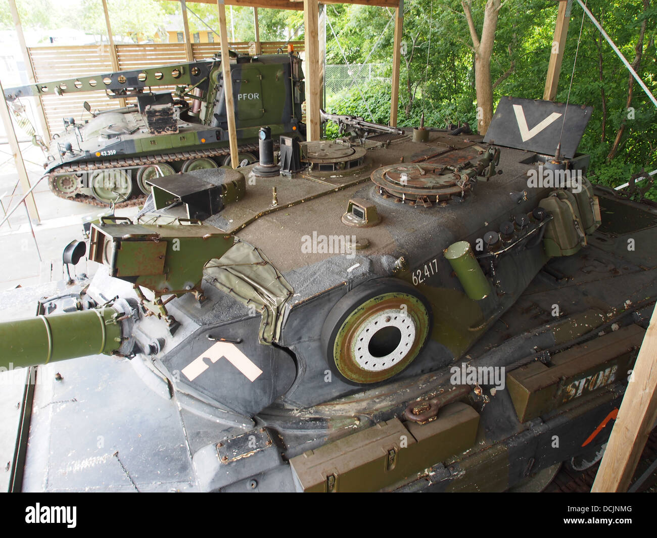 Turret Leopard I in Aalborg Forsvars- og Garnisonsmuseum Stock Photo ...