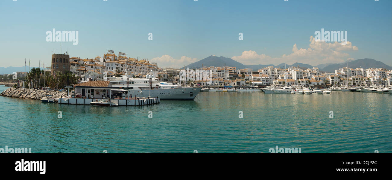 The Luxury marina of Puerto Banus in Marbella. Andalusia, Spain Stock ...