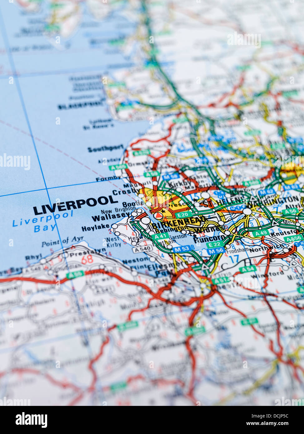 Map of east liverpool hi-res stock photography and images - Alamy