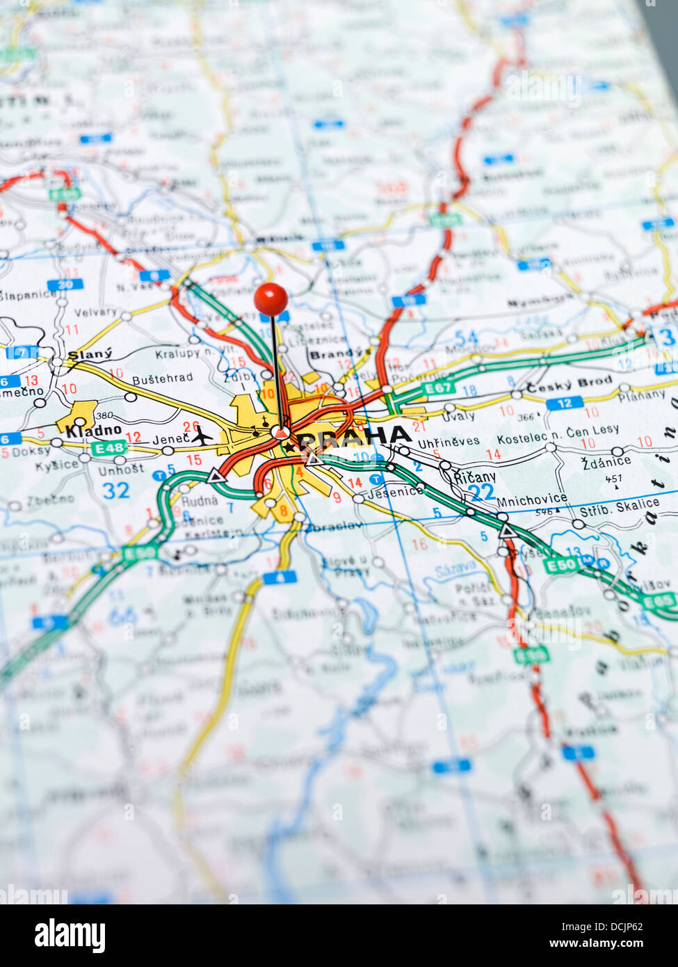 Map of Praha Stock Photo - Alamy