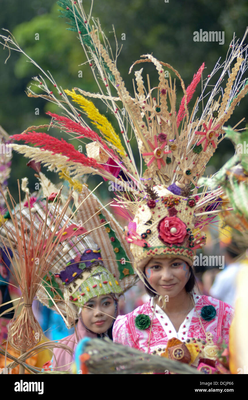 Culture Carnival parade in Jakarta celebrated Indonesia independent day ...