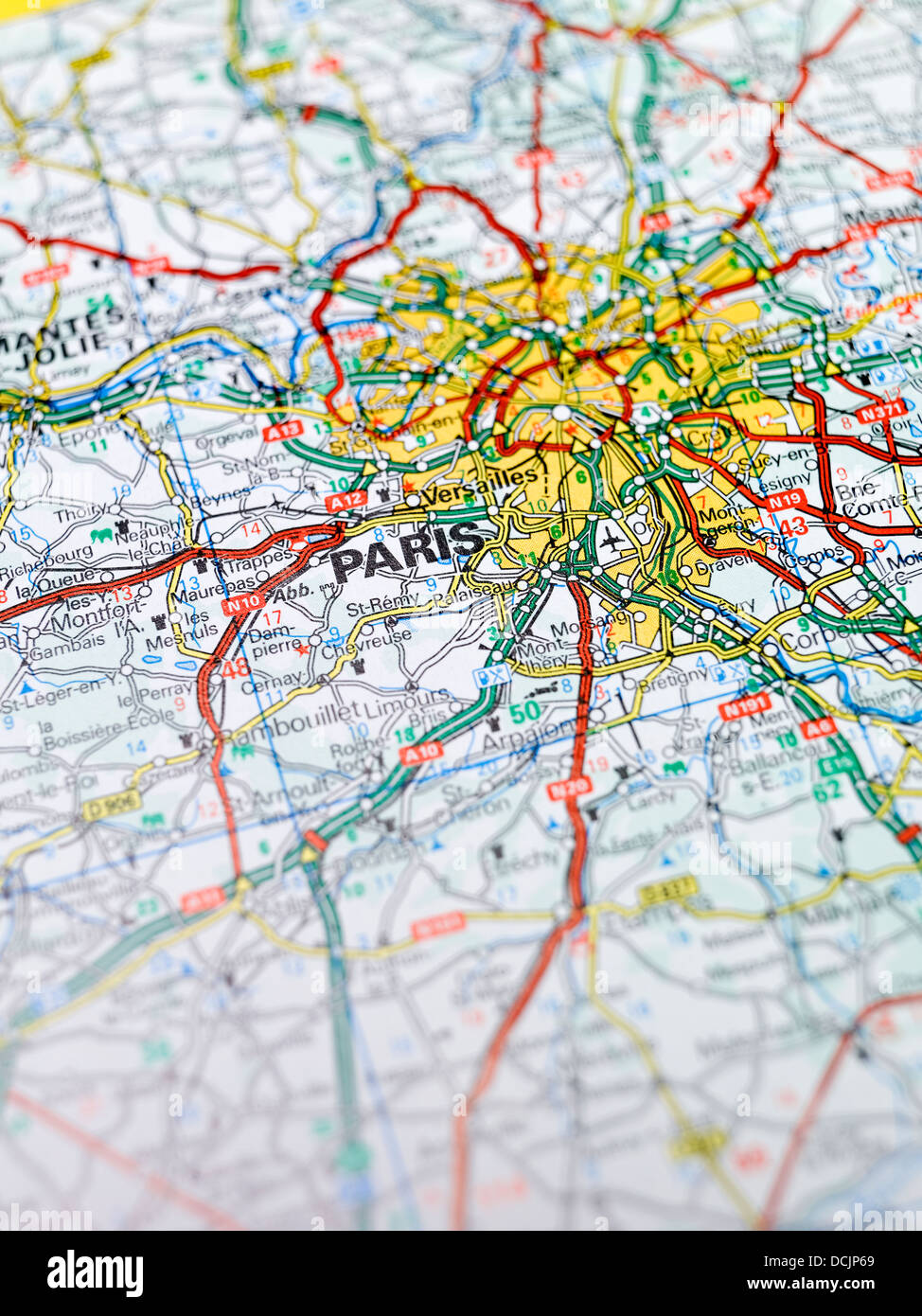 Map of Paris Stock Photo - Alamy