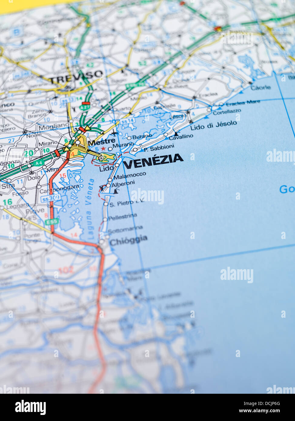 Map of Venezia Stock Photo - Alamy