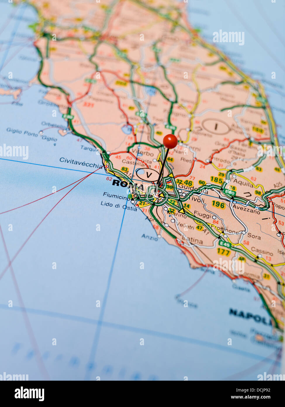 Map of Roma Stock Photo - Alamy