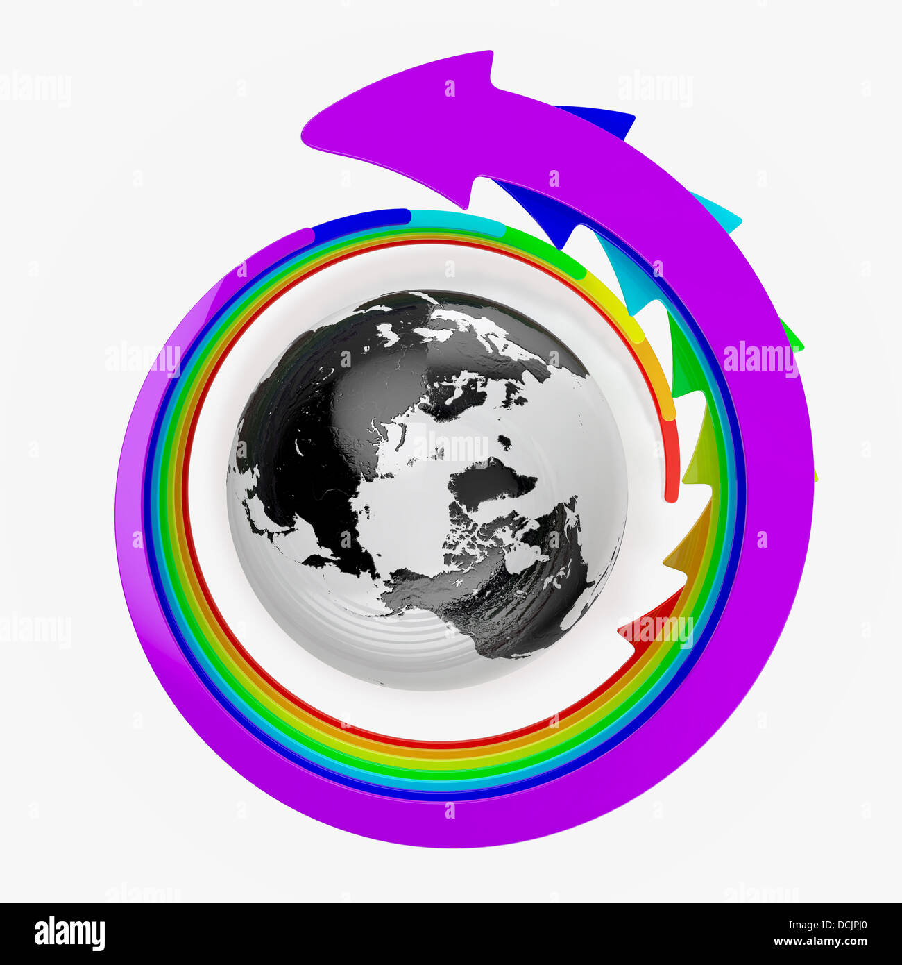 Globe arrows asia hi-res stock photography and images - Alamy