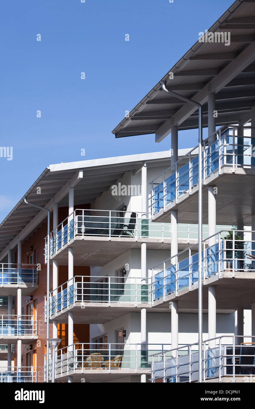 Balconys on a modern building Stock Photo - Alamy