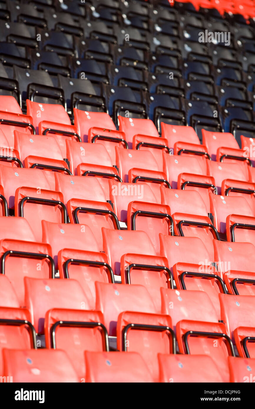 Spectators seats at a stadium Stock Photo - Alamy