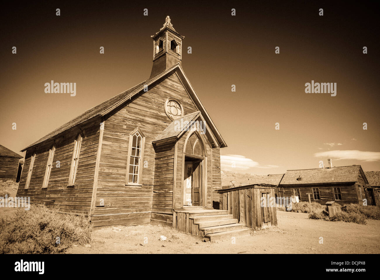 Methodist Church, Bodie State Historic Park, California USA Stock Photo - Alamy