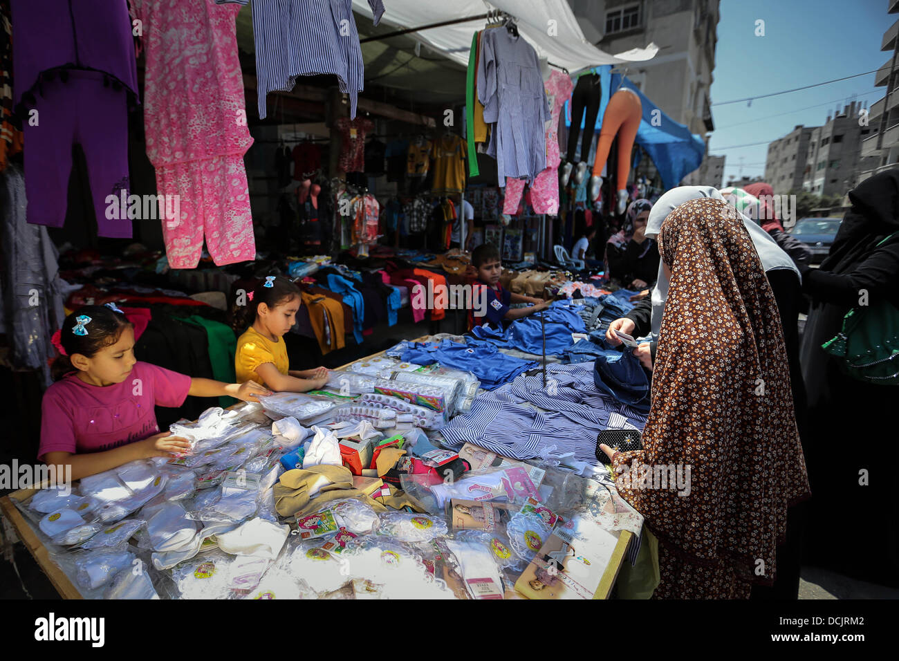 Aug. 12, 2013 - Gaza City, Gaza Strip, Palestinian Territory - Riham ...