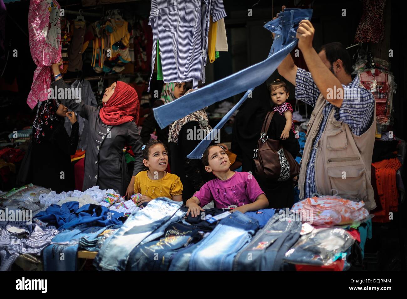 Aug. 12, 2013 - Gaza City, Gaza Strip, Palestinian Territory - Riham ...